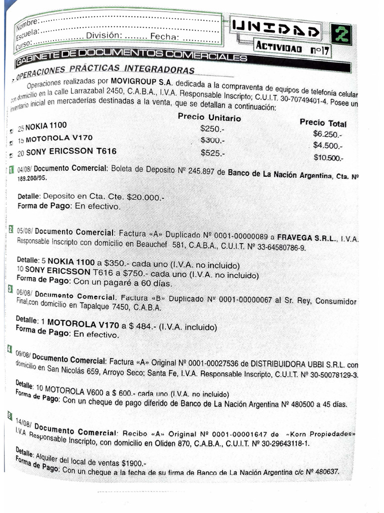 TP Documentos Comerciales | PDF