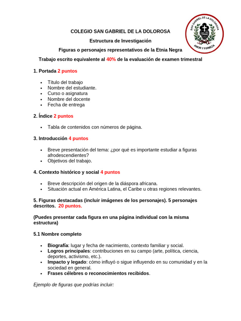 Estructura de Trabajo de Investigaci N de La Etnia Negra | PDF