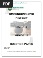 Grade 10 History Term 1 Lesson Plans | PDF