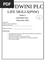 Grade 6 Term 3 Life Skills Project | PDF