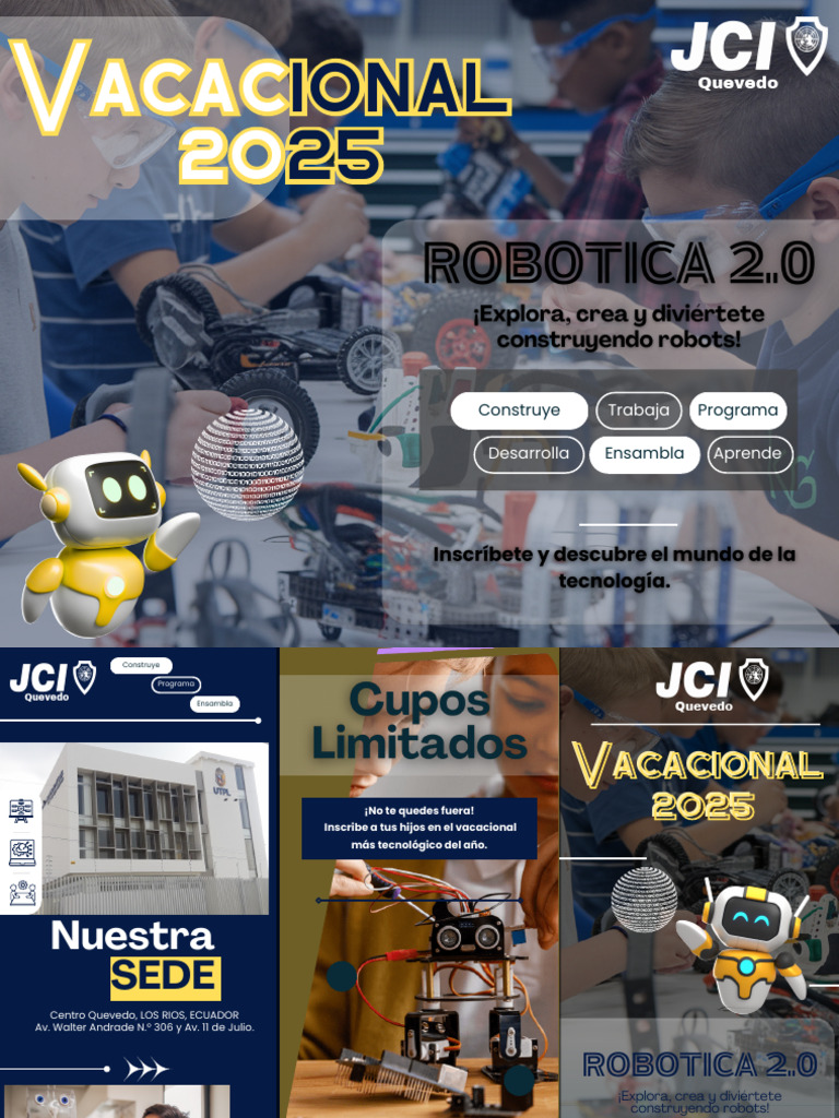 Triptico - JCIQ Robótica 2025 | PDF | Robot | Robótica