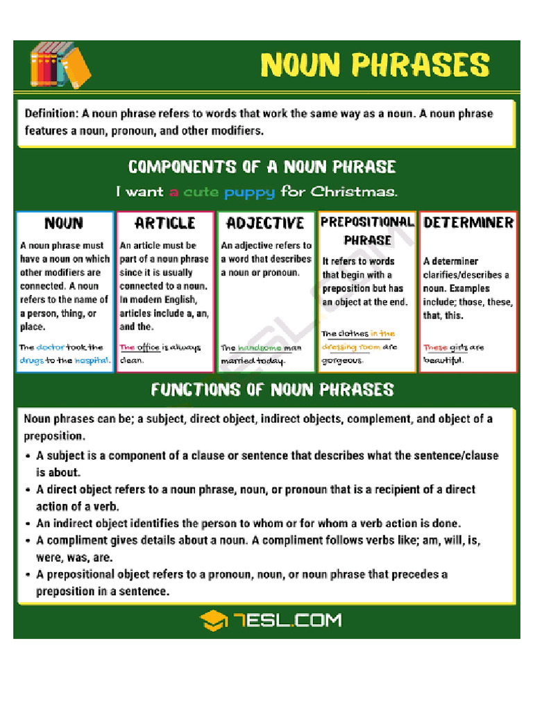 Component of Noun Phrase | PDF