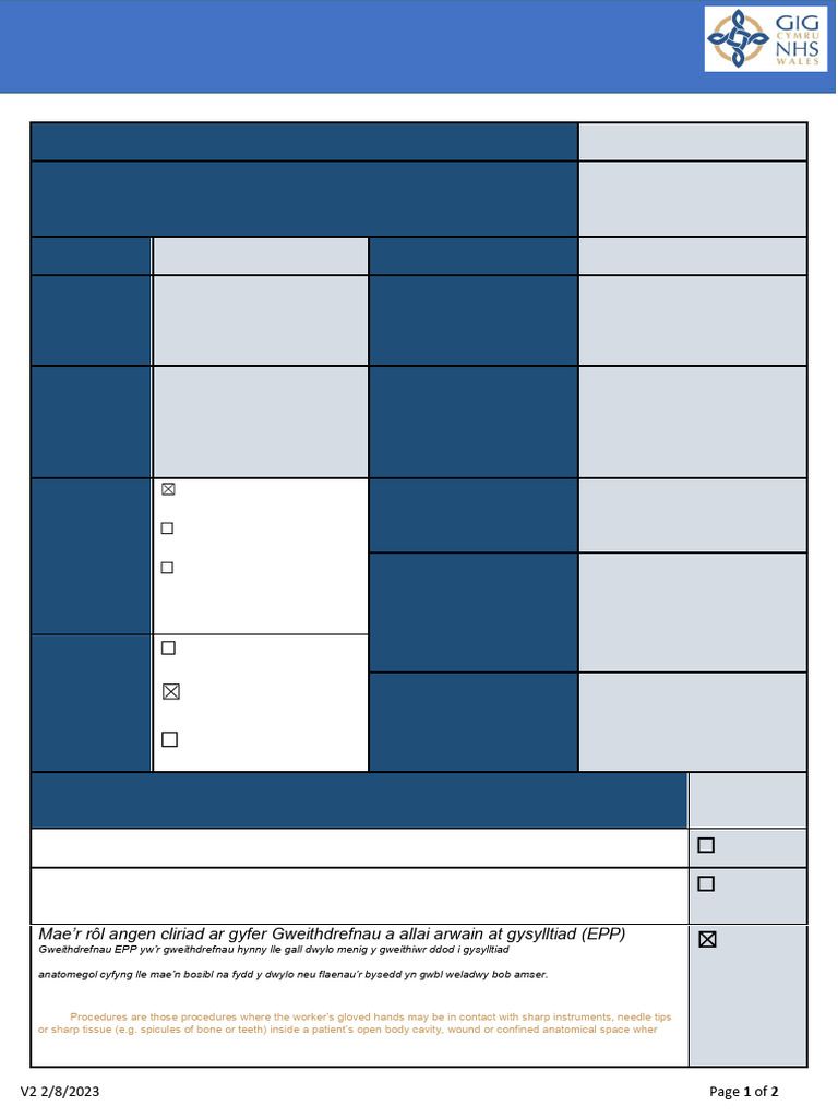 001-MP026.25 - Occupational Health Form | PDF
