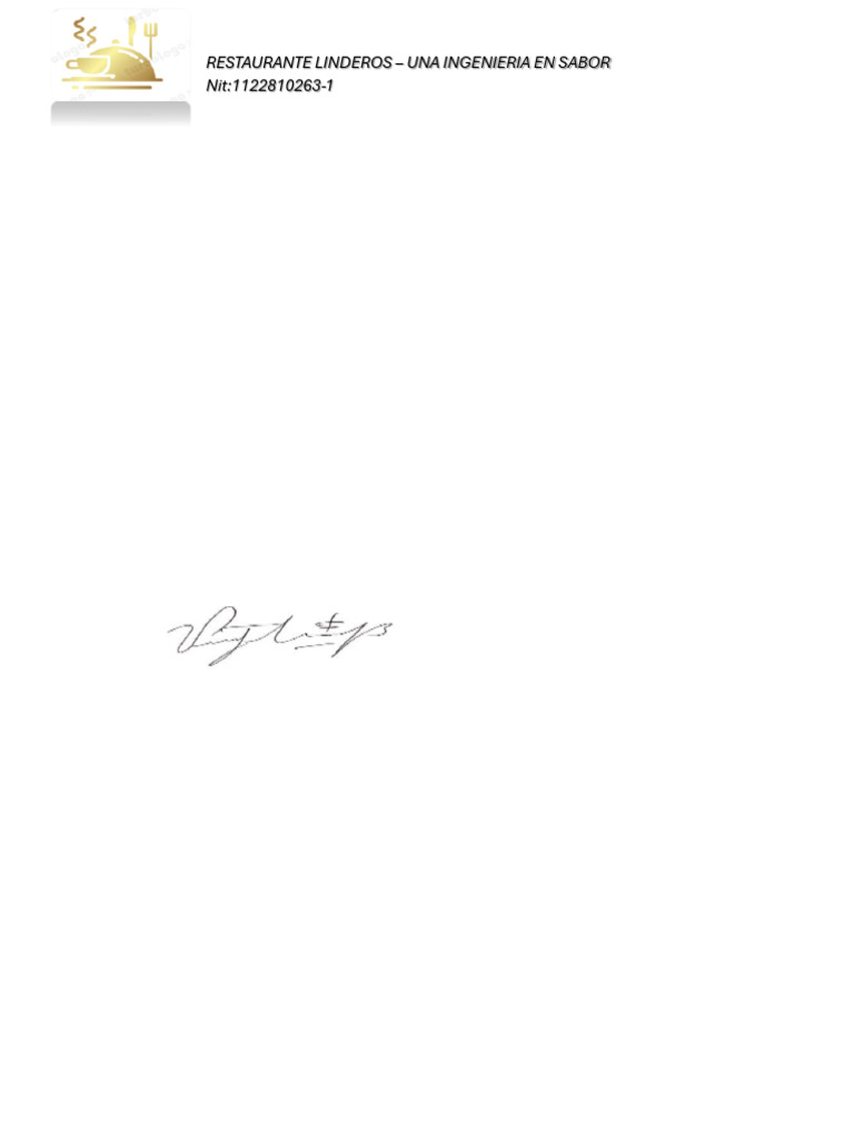 Oficio Restaurante Linderos | PDF