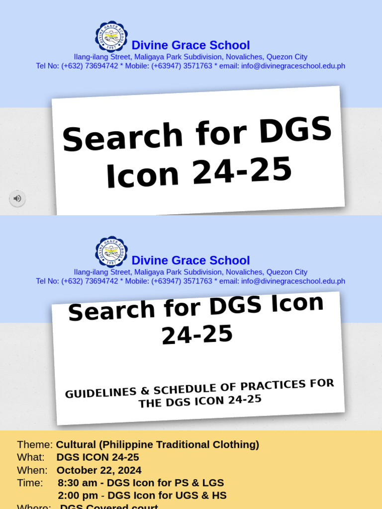 Dgs Icon Guidelines Ay 24 25 | PDF