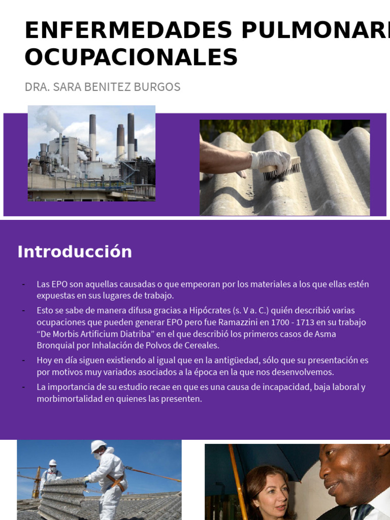 Enfermedades Pulmonares Ocupacionales | PDF | Asma | Enfermedad ...