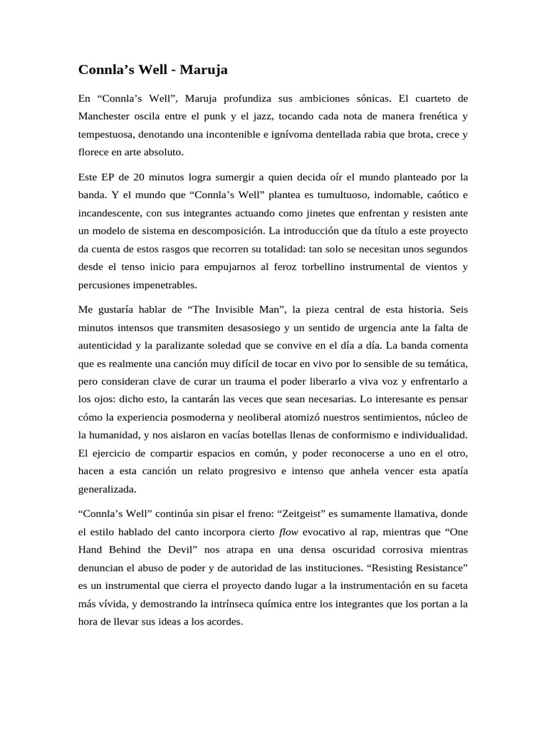 IZ Dic. - Connla's Well - Maruja | PDF