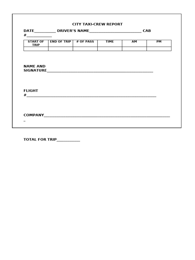 Taxi | PDF