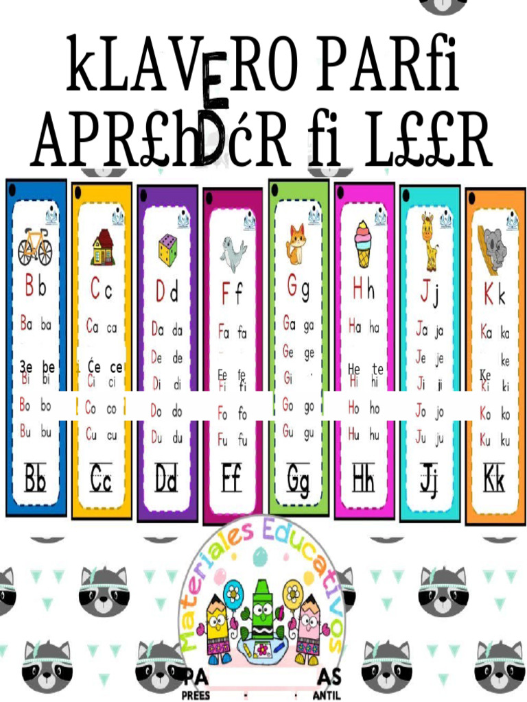 Llavero para Aprender A Leer Recopilado Por Materiales Educativos para Maestras | PDF