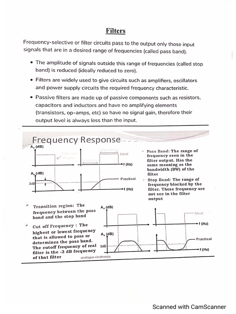 UNIT 5 Part-2 (Filters, Series & Parallel Resonance) | PDF