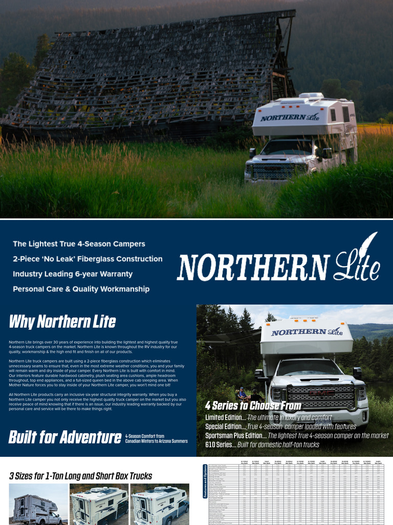 2024 Northern Lite Brochure FINAL Sep 29 Spread | PDF | Motor Vehicle ...