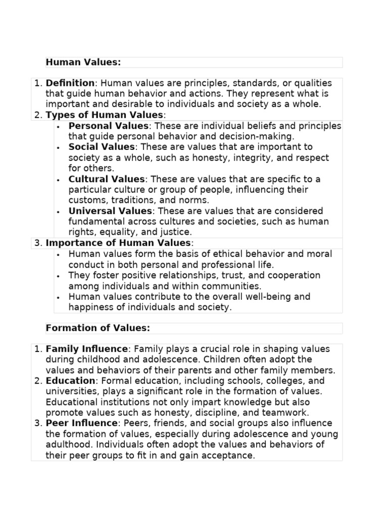 Understanding Human Values and Types | PDF | Aesthetics | Knowledge