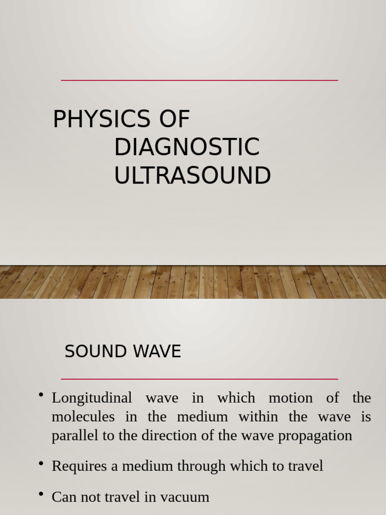Understanding Diagnostic Ultrasound Physics | PDF | Sound | Waves