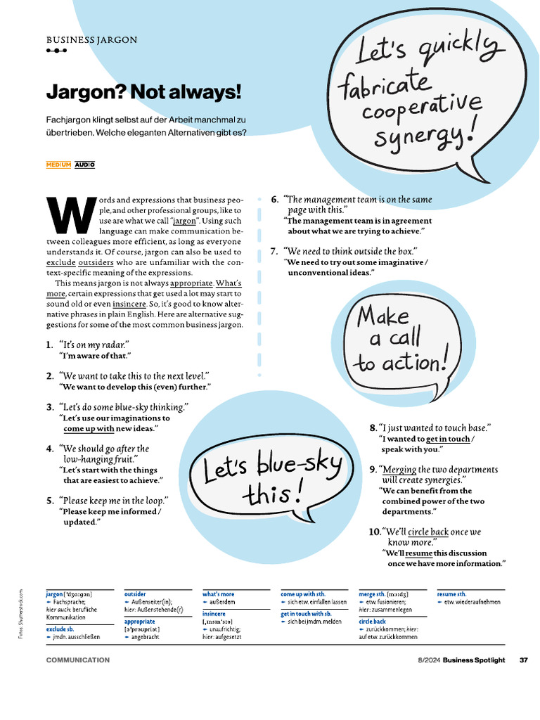 Business Jargon | PDF