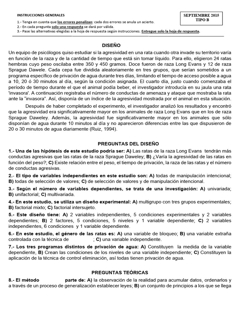 SEPT15 B (Sin Respuesta) | PDF | Metodología de encuesta | Diferencia