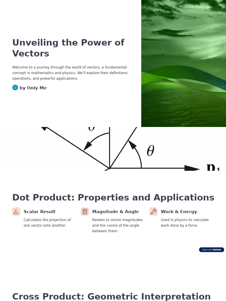 Unveiling The Power of Vectors | PDF