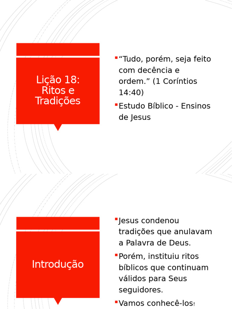 Ritos e Tradições Bíblicas Essenciais | PDF | Jesus | Batismo