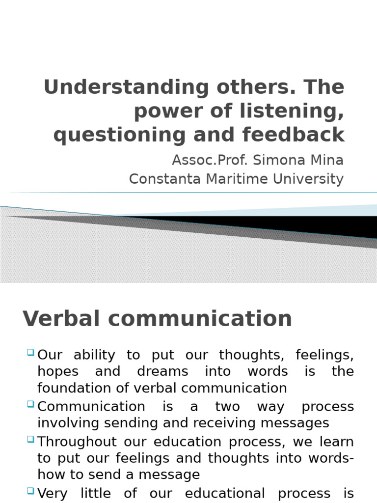 Mastering Verbal Communication Skills | PDF