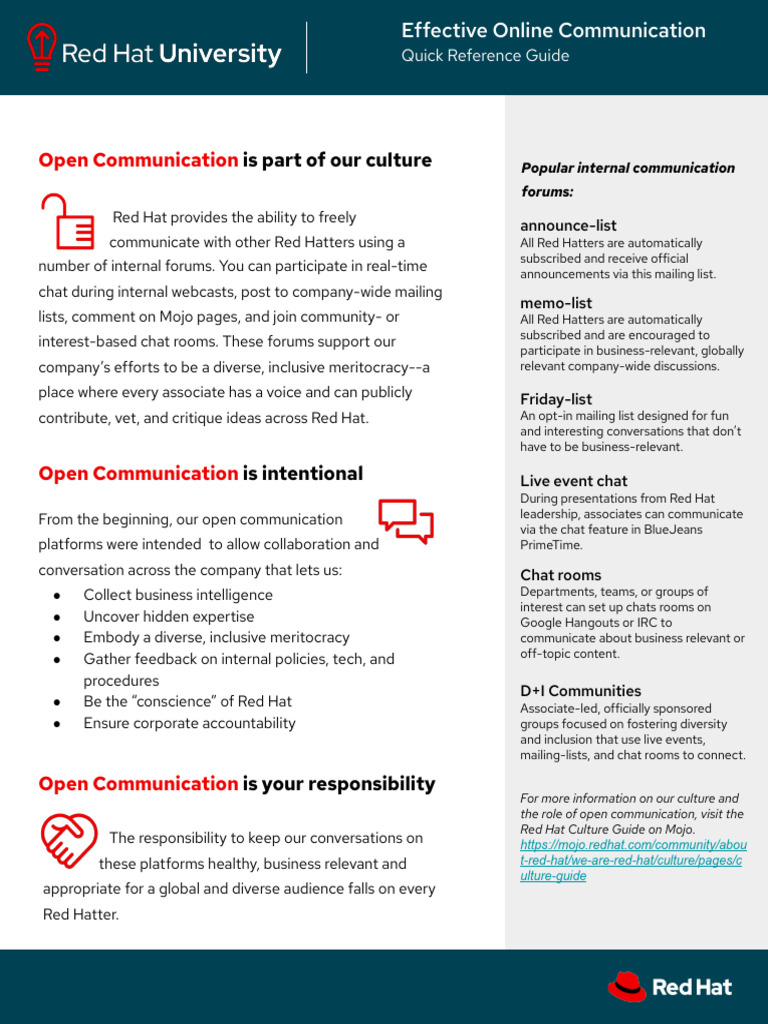 Effective Communication On Open Platforms | PDF | Communication ...