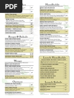 Highland Park Bowl - Menu | PDF | Salad | Foods