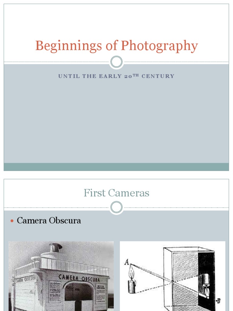History of Early Photography Techniques | PDF | Art | Science & Mathematics