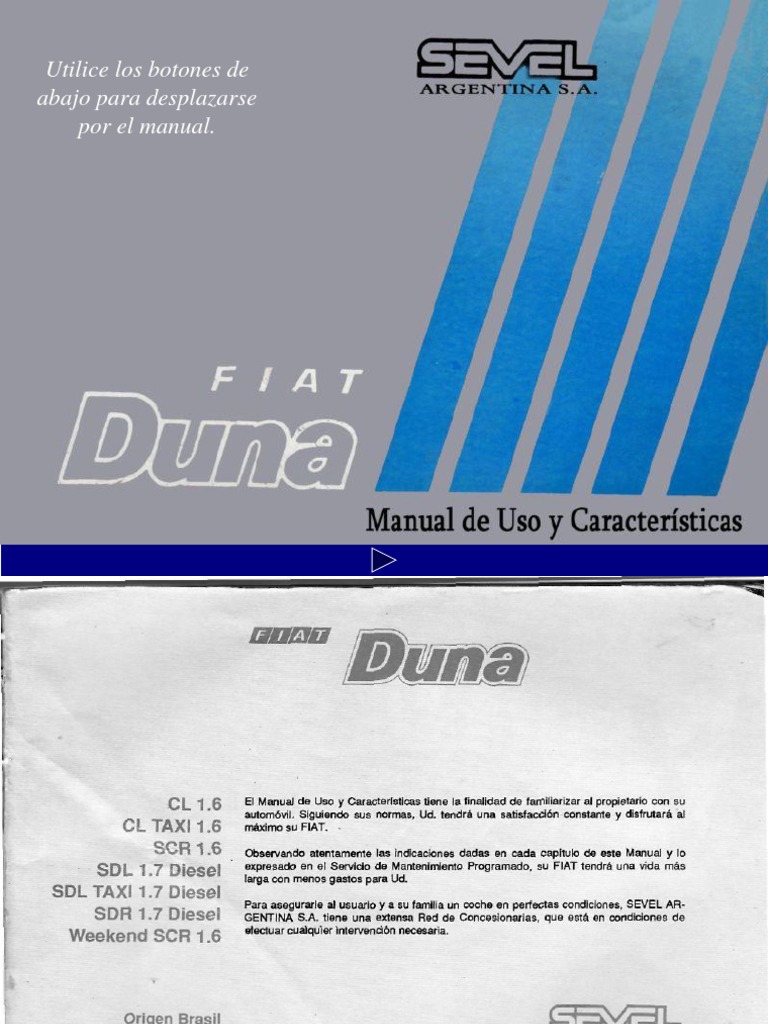 Manual Fiat Duna SCR 95 | PDF