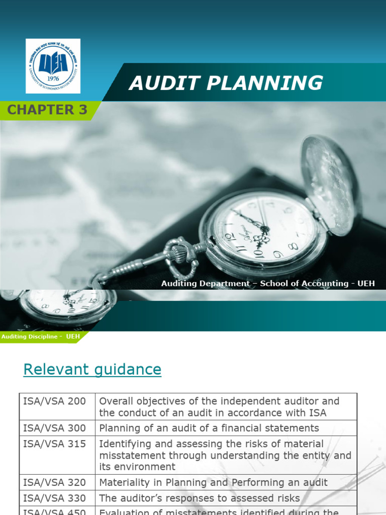 Chapter 3 - Audit Planning - ST | PDF | Audit | Internal Control