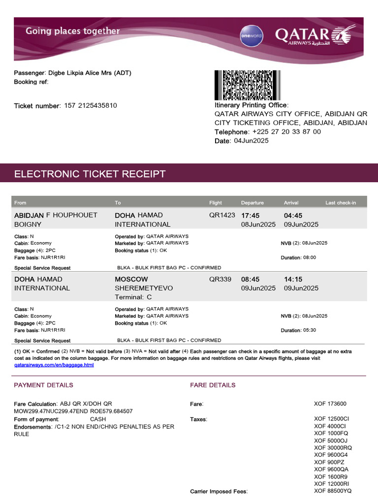 Your Electronic Receipt | PDF