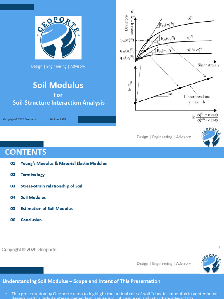 Soil Modulus For Soil Structure Interaction Analysis 1748862632 | PDF | Young's Modulus ...