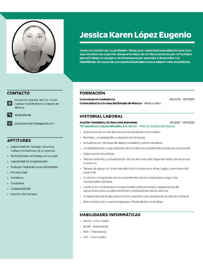 CV Jessica López | PDF