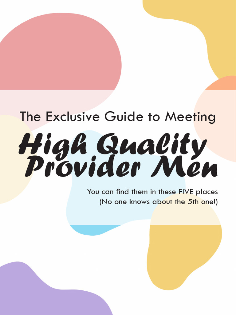 5 Unconventiomal Places To Meet High Quality Affluent Men | PDF