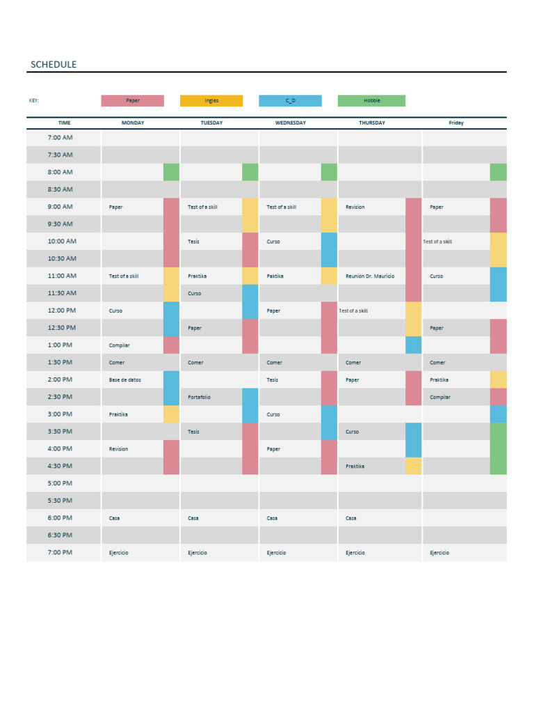 Schedule | PDF