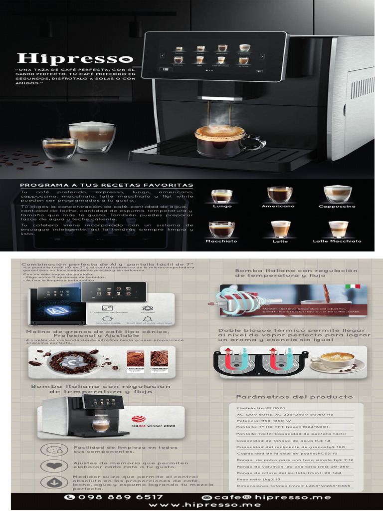 Maquina Cafe Hipresso | PDF | café | Bebida