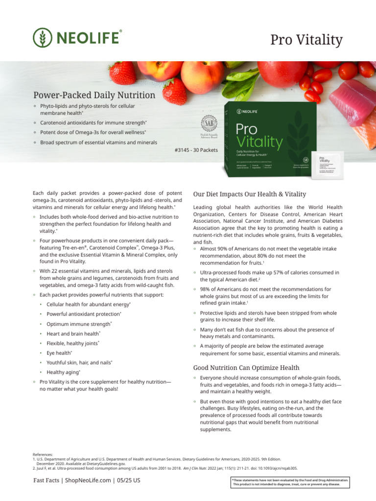 Fast Facts | PDF | Vitamin | Nutrition