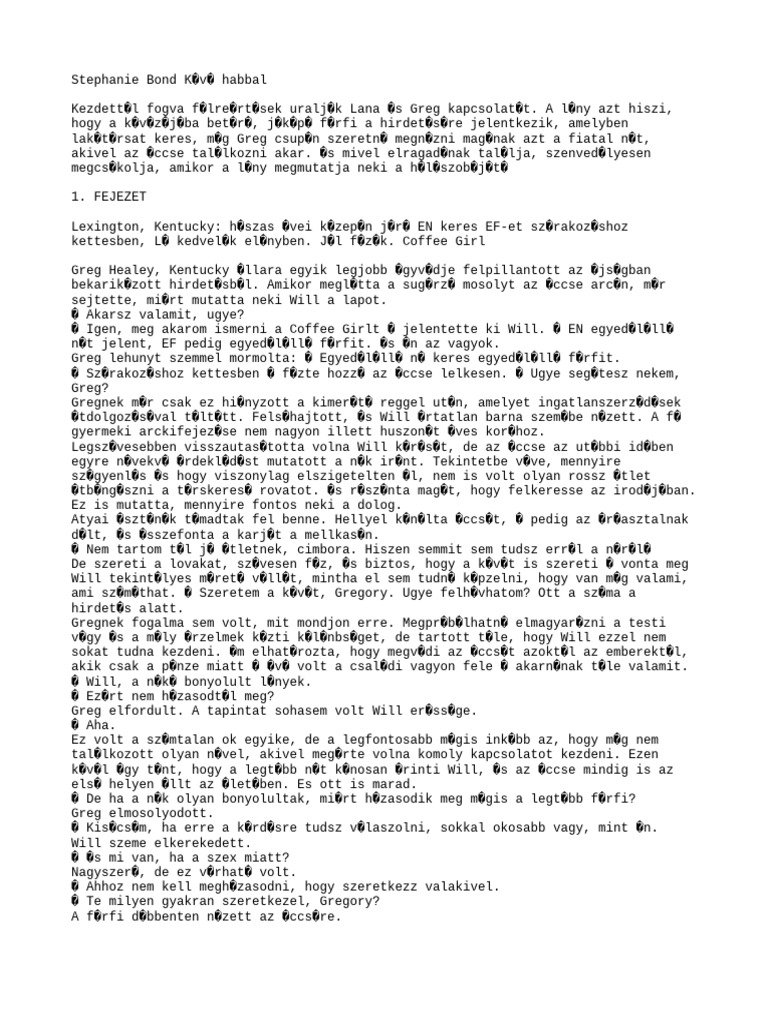 Stephanie Bond Kávé Habbal | PDF