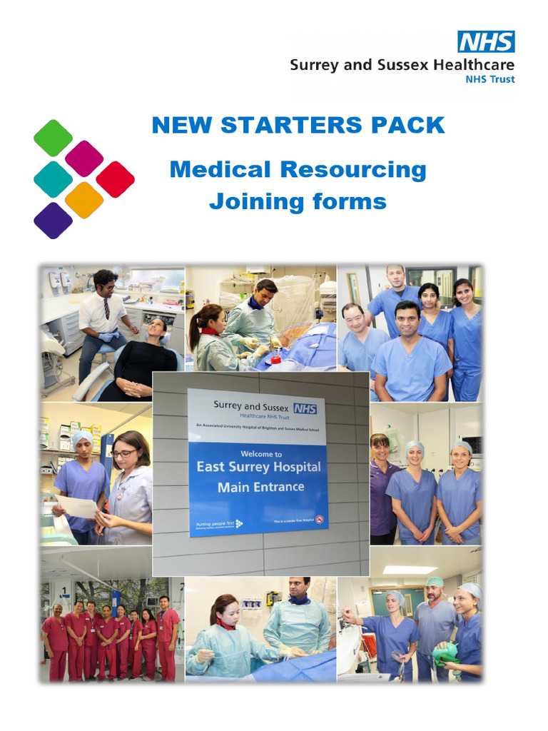 Z New Starter Pack - Medical Resourcing Joining Forms | PDF