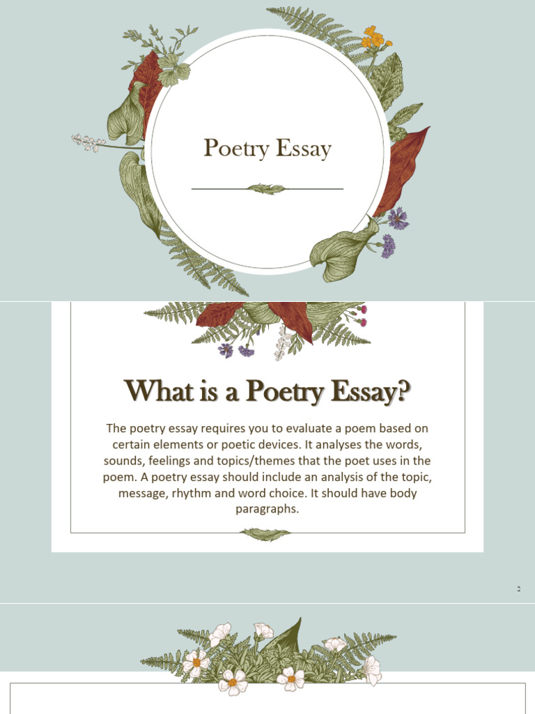 How to Write a Poetry Essay Guide | PDF | Poetry | Human Communication