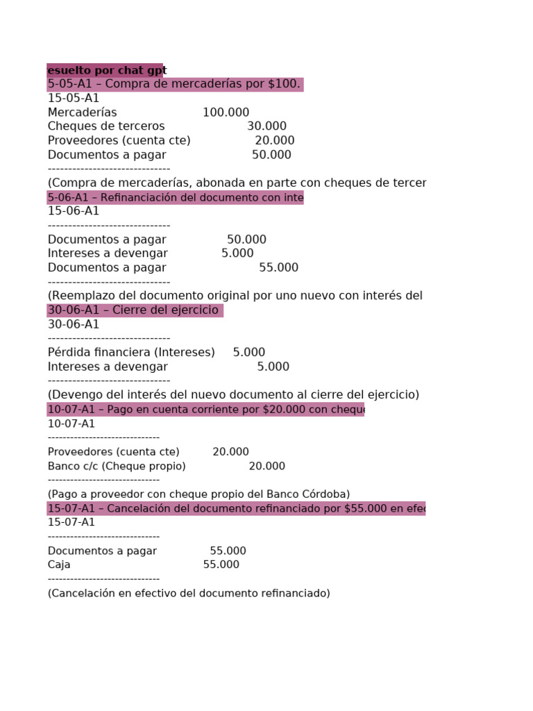 Deudas Comerciales1 | PDF