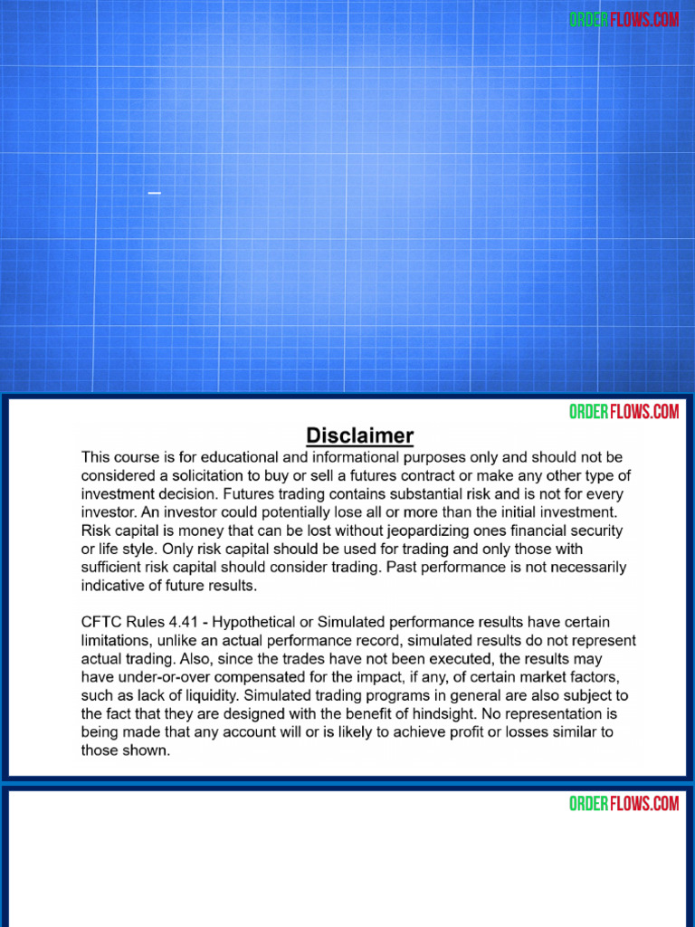 PDF Module 6 - Order Flow Exits | PDF | Hedge (Finance) | Futures Contract