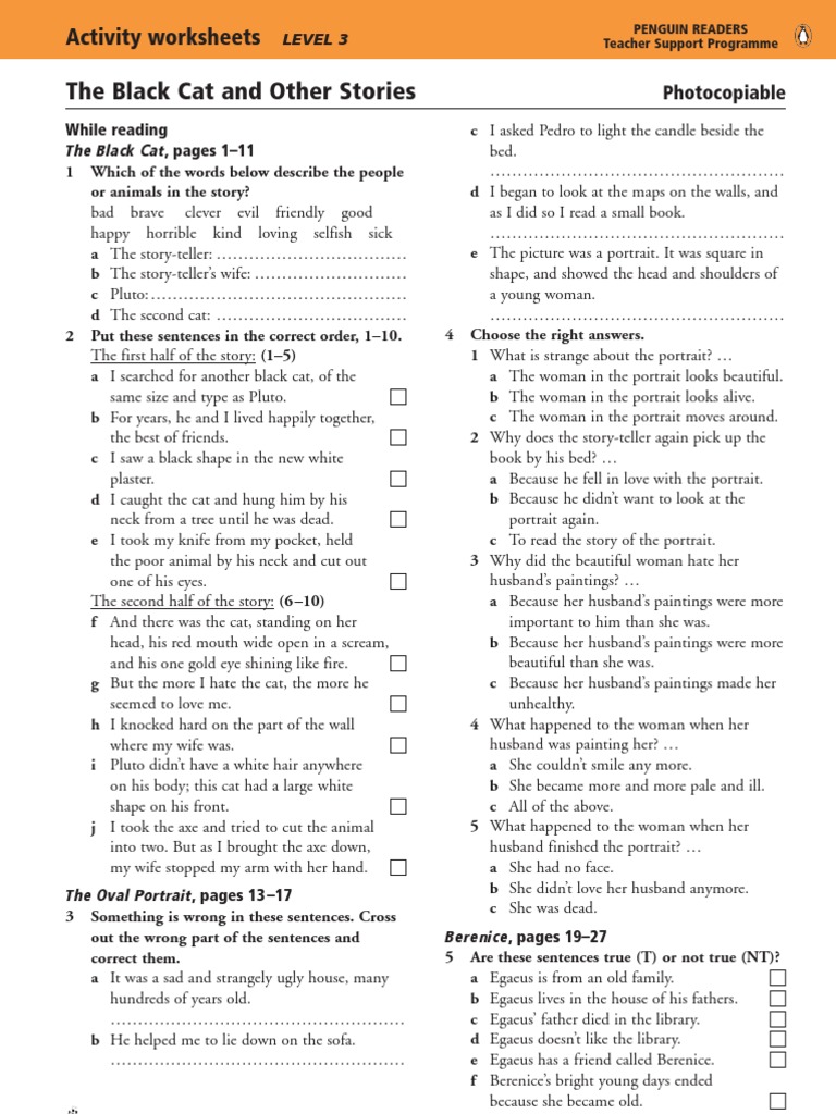 Black Cat Questions | PDF