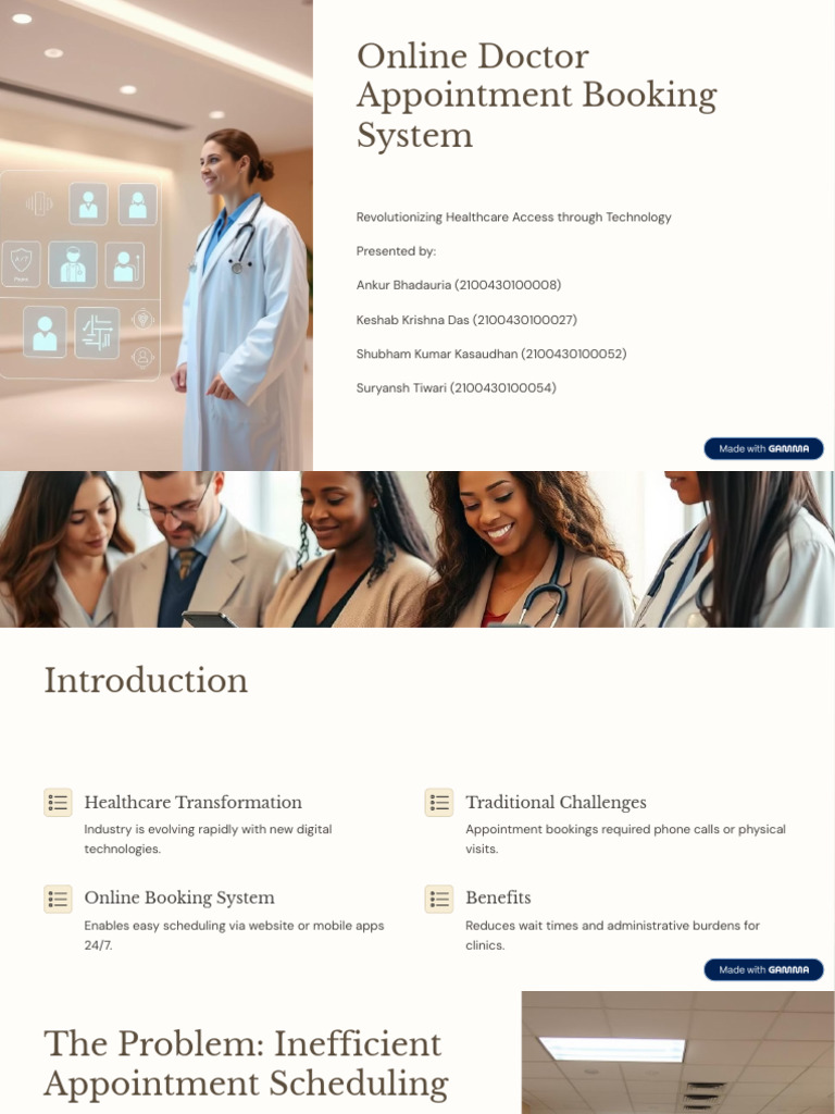 Online-Doctor-Appointment-Booking-System | PDF | Electronic Health Record | Databases