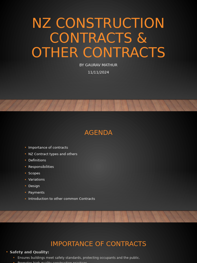 NZ Construction Contracts Overview | PDF | Duty Of Care | Insurance