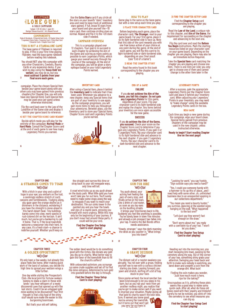 Lone Gun Rule Book-A4 | PDF