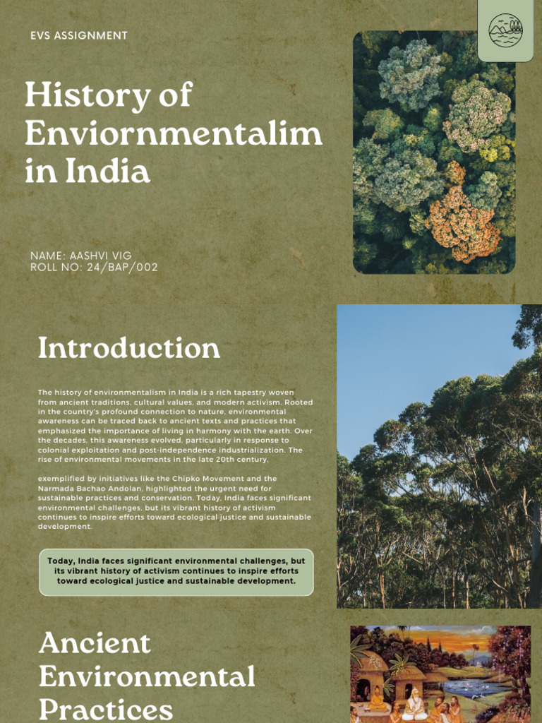 Evs Presentation - Aashvi Vig | PDF | Environmentalism | Sustainability