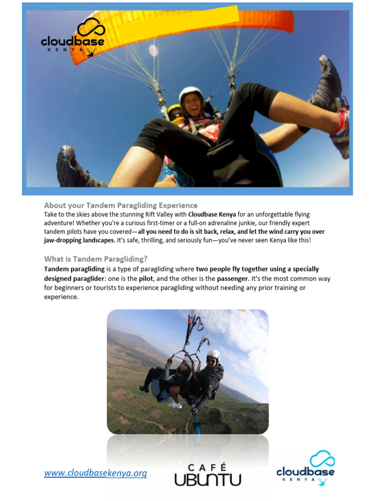 2505 Tandem Experience Info | PDF