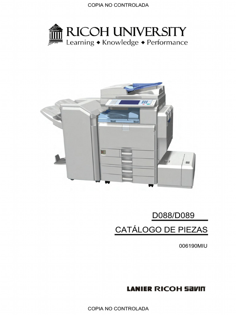 Ricoh Aficio MP C4501 C5501 Parts Catalog 66e18c1f1102a Español | PDF