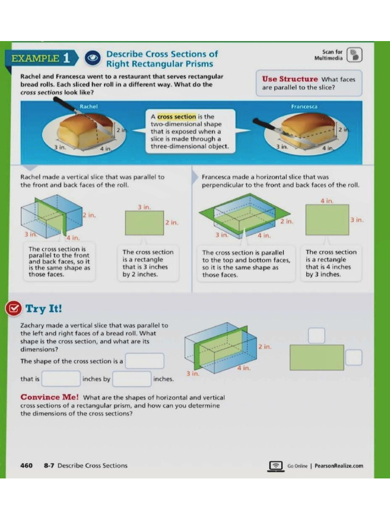 Cross Section of Right Rectangular Prism | PDF