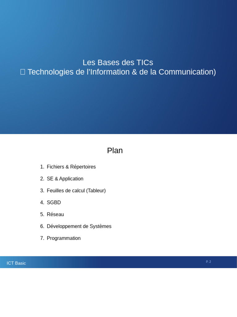 Final-FR ICT Basic | PDF | Protocoles Internet | Adresse IP