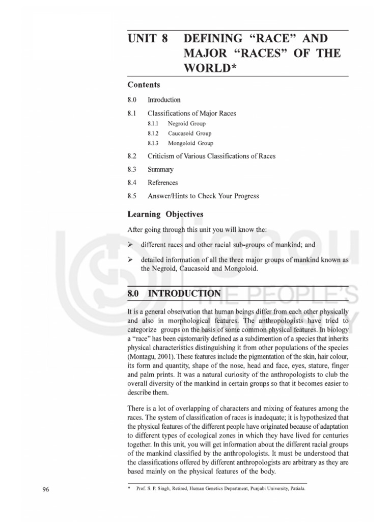 Race and Races | PDF
