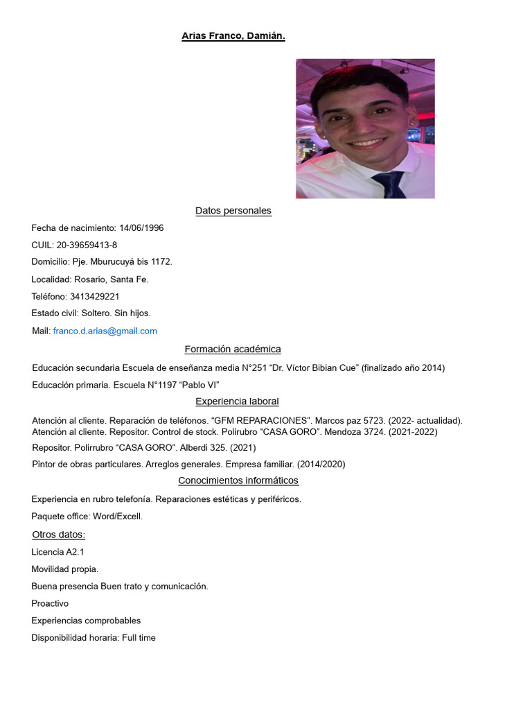Ariasfranco CV2024 | PDF